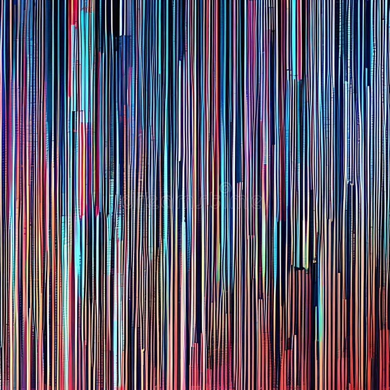 A Glitchy Digital Texture Featuring Distorted Lines and Fragmented ...