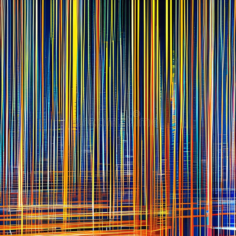 A Glitchy Digital Texture Featuring Distorted Lines and Fragmented ...