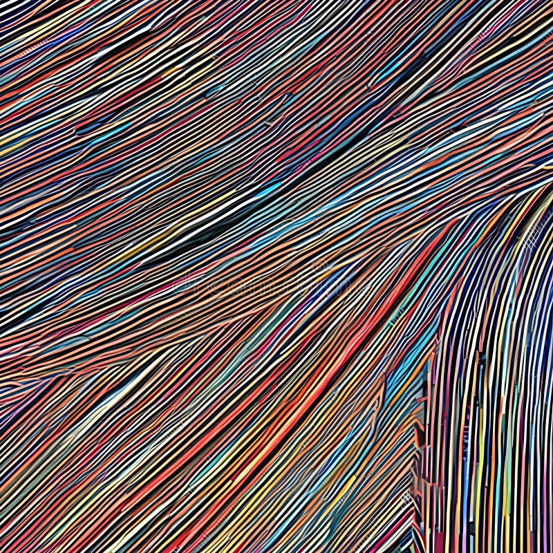 A Glitchy Digital Texture Featuring Distorted Lines and Fragmented ...