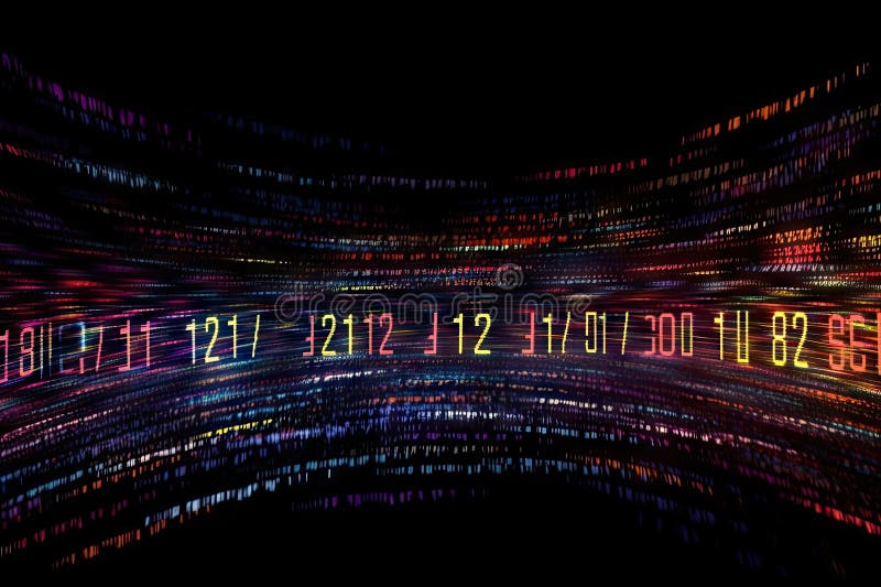 Glitchy Loop of Numbers, Countdown To Zero Stock Illustration - Illustration of scifi, graphics ...