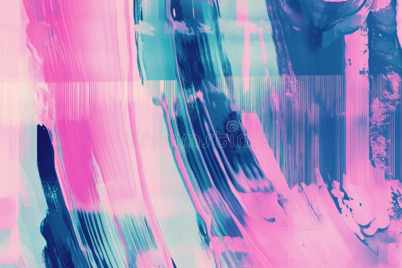 A Glitchy Risograph-style Background with Distorted Ink Layering ...