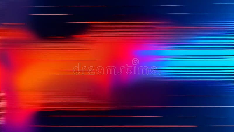 A Glitchy, Static-filled Image of a Red and Blue Striped Background ...