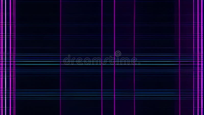 A Glitchy, Static-filled TV Screen with Stripes in the Background Stock ...