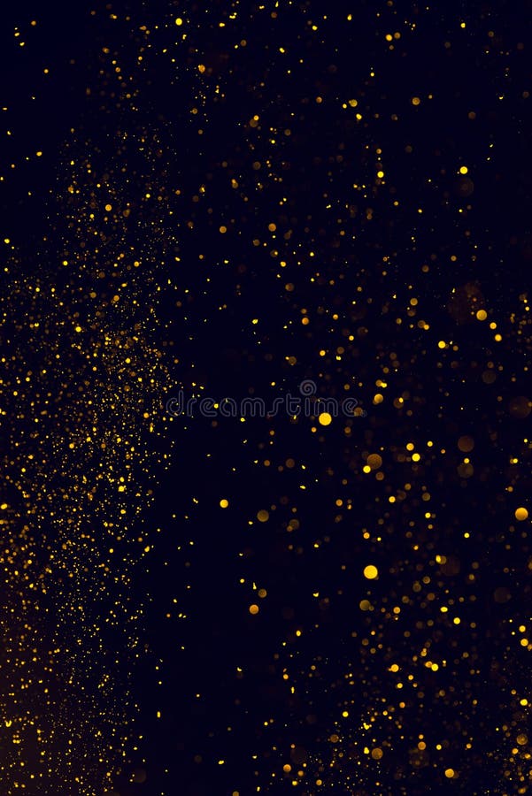 Glitter Background Shiny Dust Falling on Dark Stock Image - Image of ...