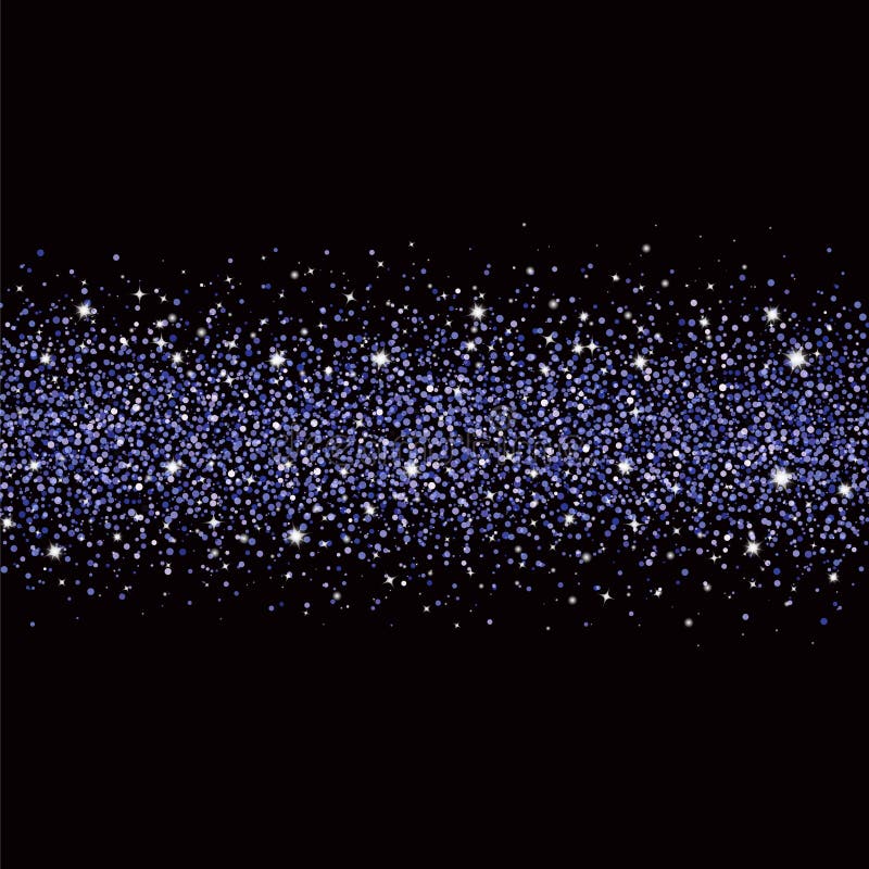 Glitter Borders with Blue Sparkling Texture. Vector Image for Your ...