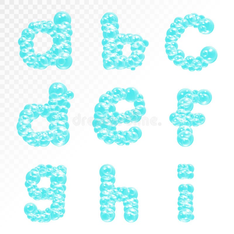 Glitter Bubble Letters Vector Stock Vector - Illustration of soda, drop ...