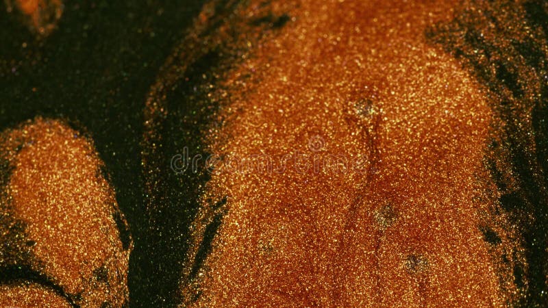 Glitter Copper Brilliant Paint Copper Stream Dye Stock Video - Video of ...