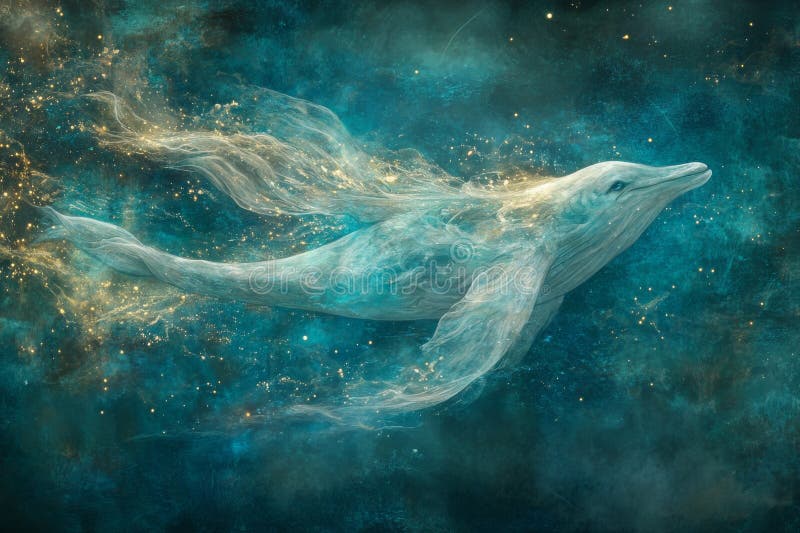 A Glitter-covered Abstract Background with an Underwater Theme and ...