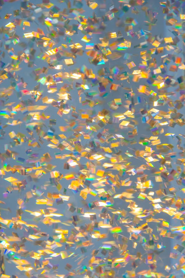 Glitter Effect with Small Multicolored Particles on a Muted Background ...