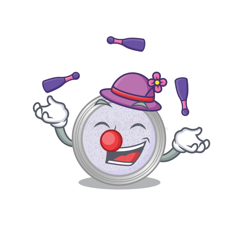 A Glitter Eyeshadow Cartoon Design Style Succeed Playing Juggling Stock ...