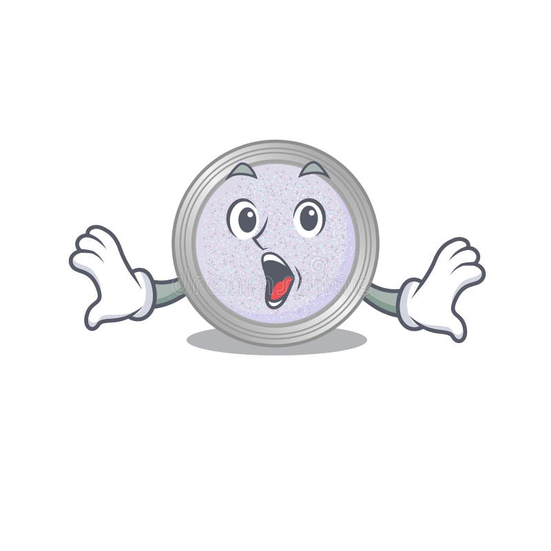 Glitter Eyeshadow Mascot Design Concept Having a Surprised Gesture ...