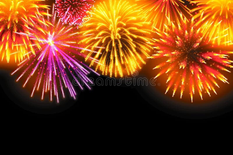 Glitter Fireworks for Festive Sparkle Design Stock Image - Image of ...