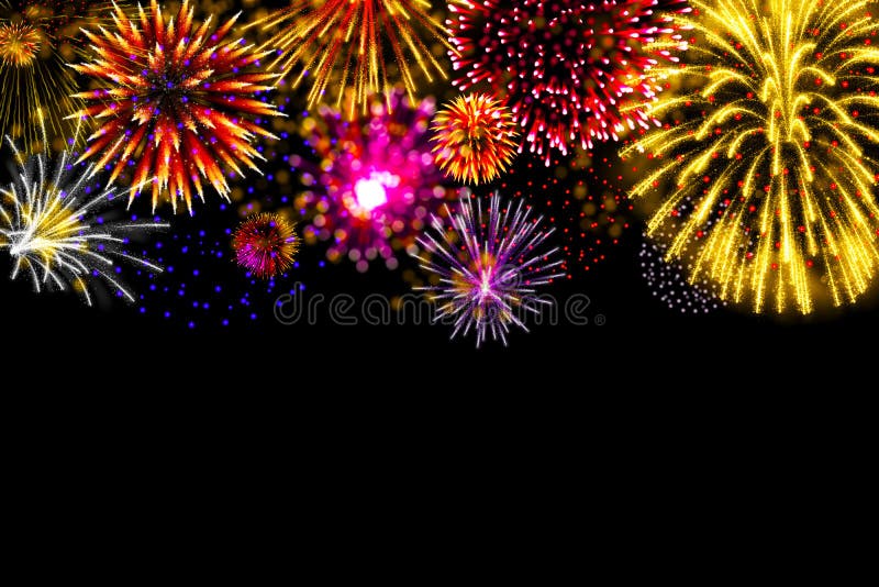 Glitter Fireworks for Festive Sparkle Design Stock Photo - Image of ...