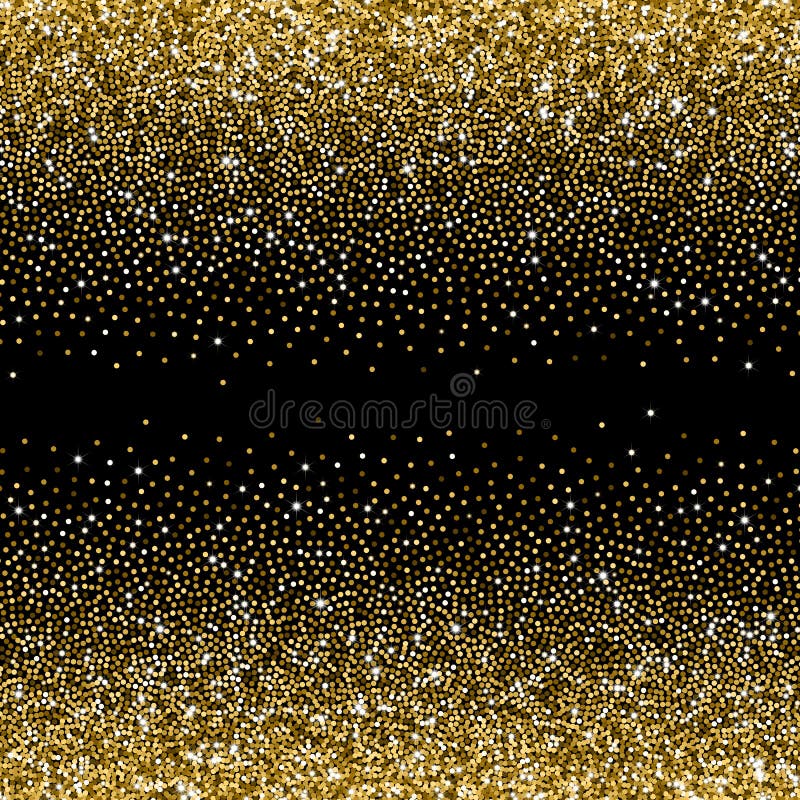 Glitter Golden Gradient with Scattered Sparkles Stock Vector ...
