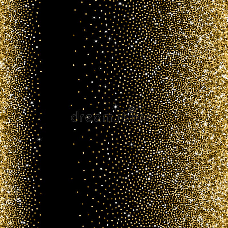 Glitter Golden Gradient with Scattered Sparkles Stock Vector ...