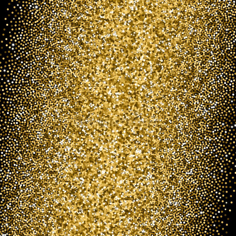 Glitter Golden Gradient with Scattered Sparkles Stock Vector ...