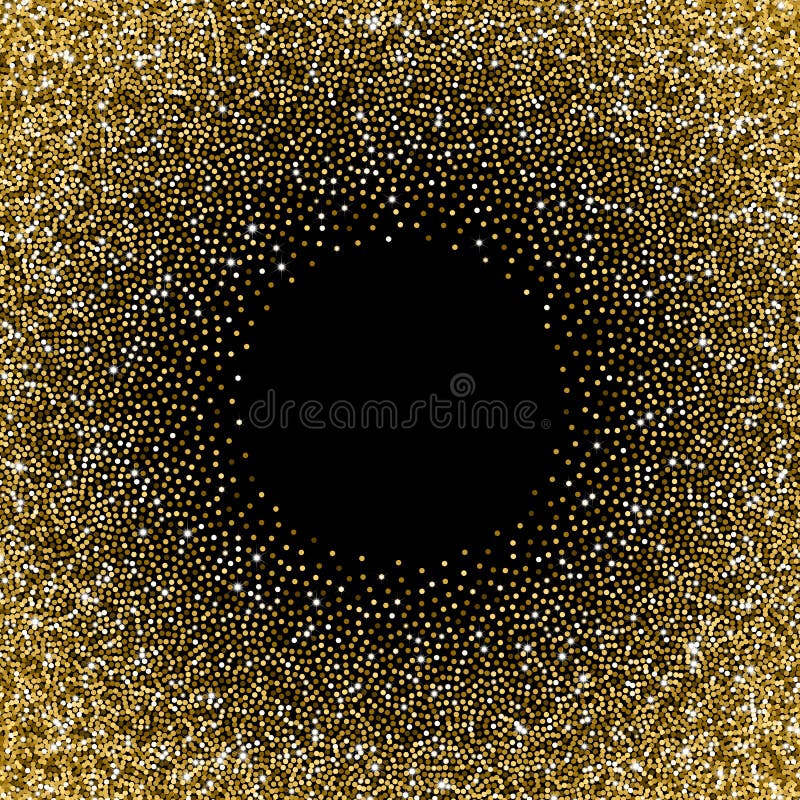 Glitter Golden Gradient with Scattered Sparkles Stock Vector ...