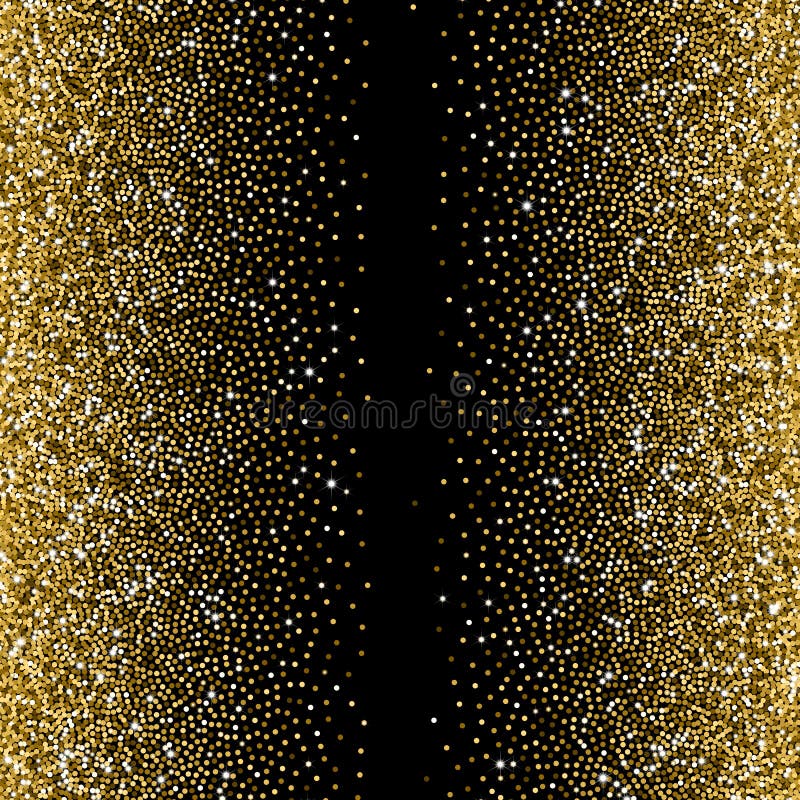 Glitter Golden Gradient with Scattered Sparkles Stock Vector ...