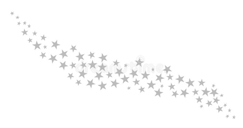 Glitter of Grey Silver Stars Stock Illustration - Illustration of ...