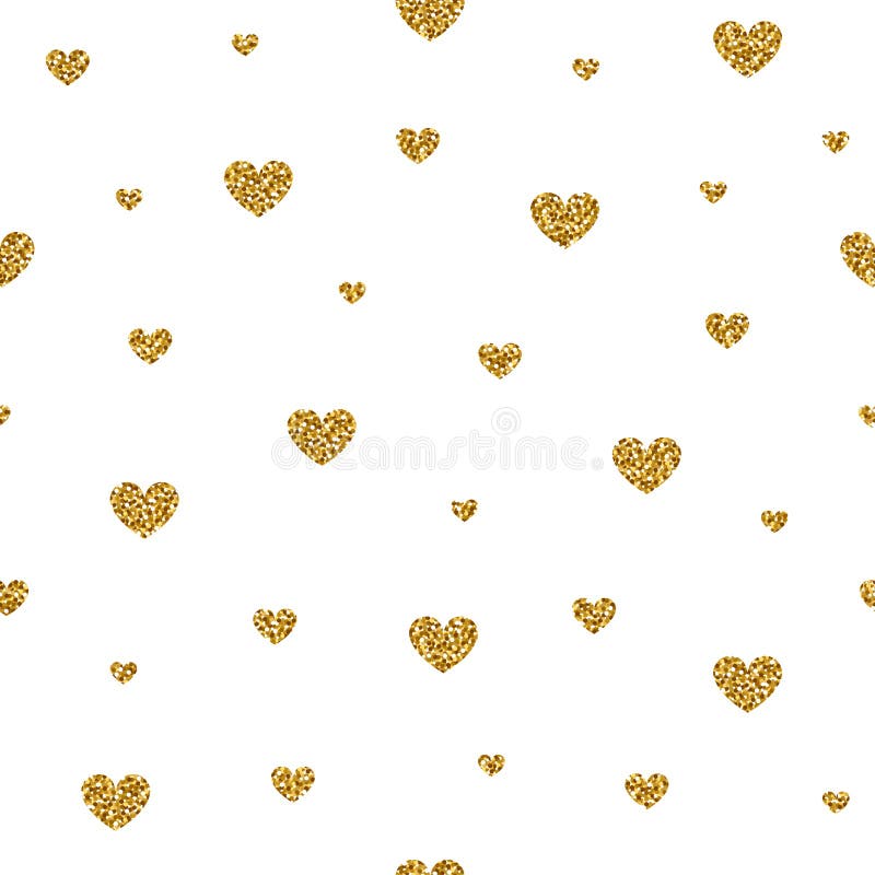 Glitter Heart Repeat Pattern Stock Vector - Illustration of digital ...