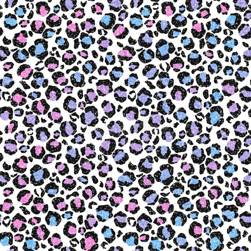 Glitter Leopard Pattern Design Background Stock Illustration ...