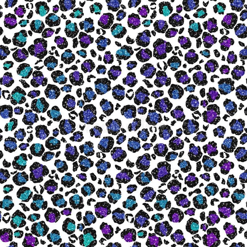 Glitter Leopard Pattern Design Background Stock Illustration ...
