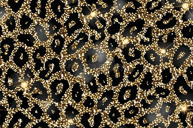 Glitter Leopard Print stock illustration. Illustration of sparkling ...