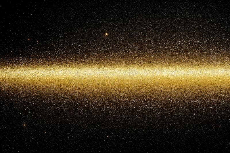 Glitter Lights Grunge Background, Gold Dust Trail. Generative Ai Stock ...
