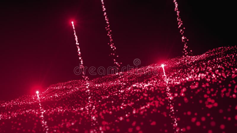 Glitter Pink Particles Abstract Background, Flickering Particles with ...