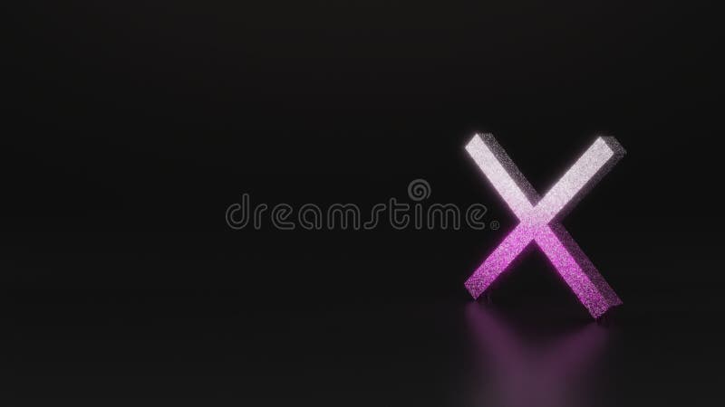 Science Glitter Symbol of Multiply Icon 3D Rendering Stock Illustration ...