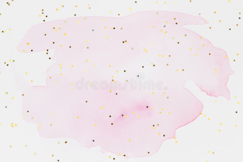 Glitter Pink Watercolor Wallpaper Background Stock Illustration ...