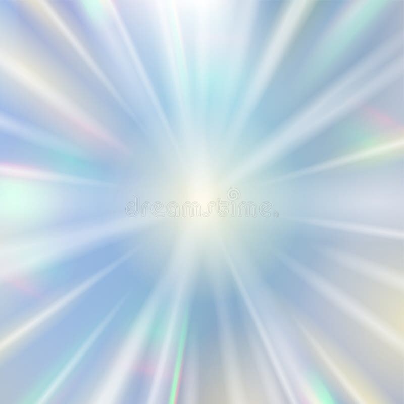 Glitter Prism Light Background with Radial Light from the Center. Stock ...