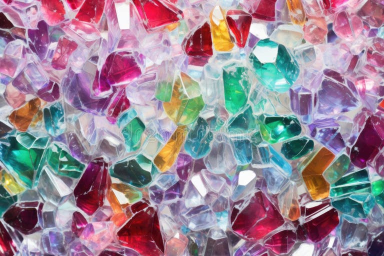 Glitter Reflecting from a Prismatic Crystal Stock Image - Image of ...