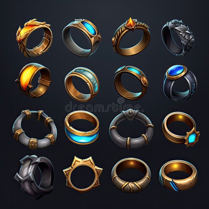 Glitter Ring Circle Game Ai Generated Stock Image - Image of shiny ...