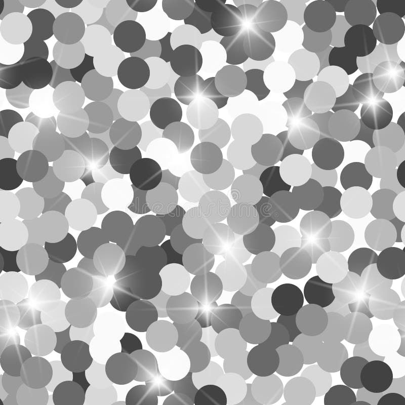 Glitter Seamless Texture. Actual Silver Particles. Endless Pattern Made ...