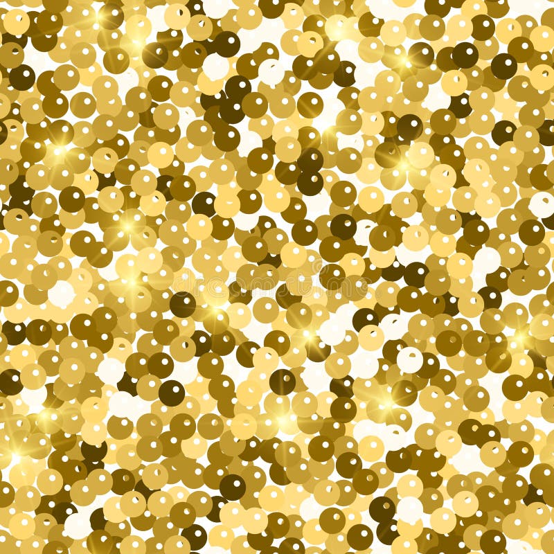 Glitter Seamless Texture. Admirable Gold Particles. Endless Pattern ...
