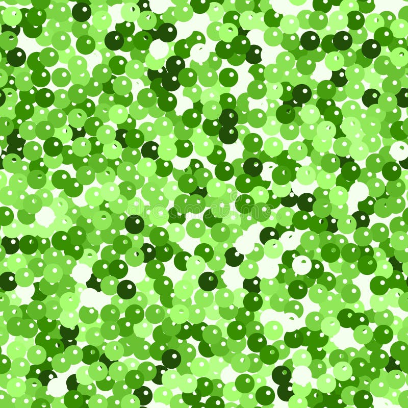Glitter Seamless Texture. Admirable Green Particles Stock Illustration ...