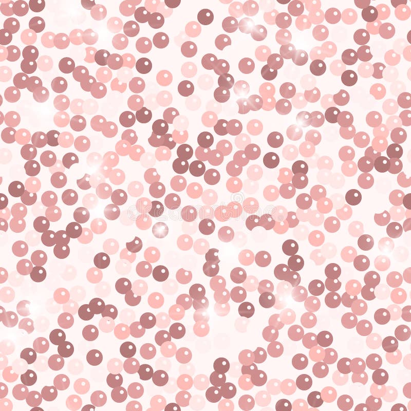 Pink Falling Glitter Particles on Dark Transparent Background. Vector ...