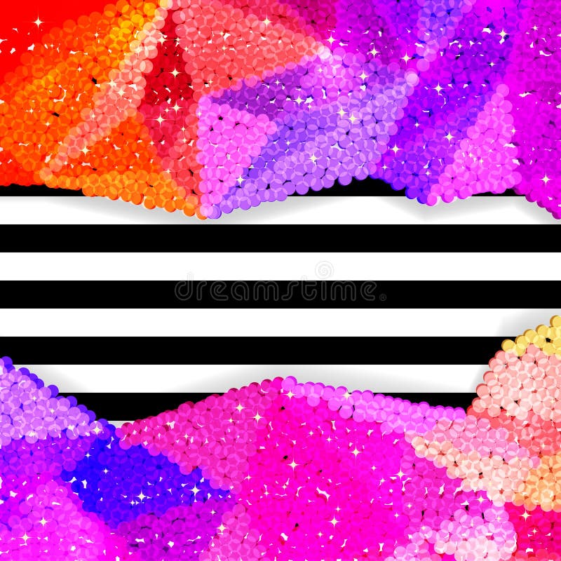 Glitter Sequin Border on a Chevron Background, Holiday Celebration ...