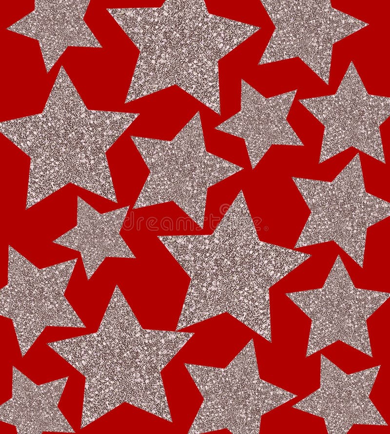 Glitter Silver Star Studded Background Stock Illustration ...