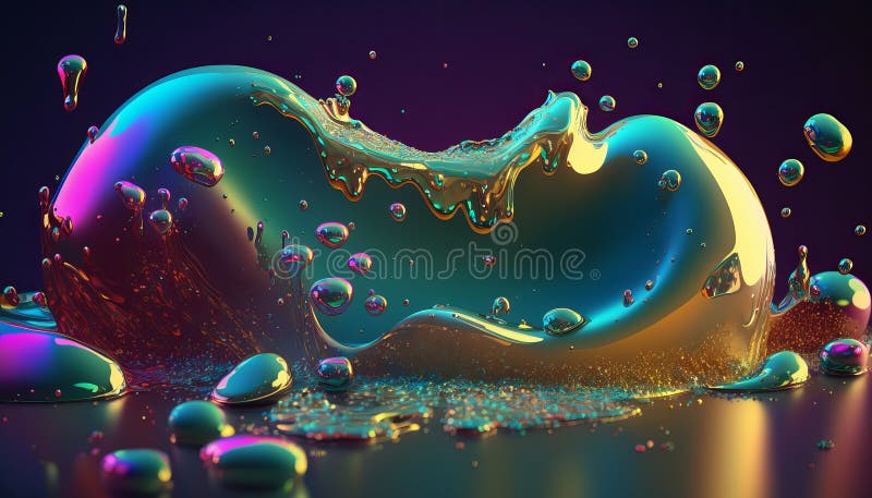 Glitter Smile Liquid. Super Realistic Background Stock Illustration ...