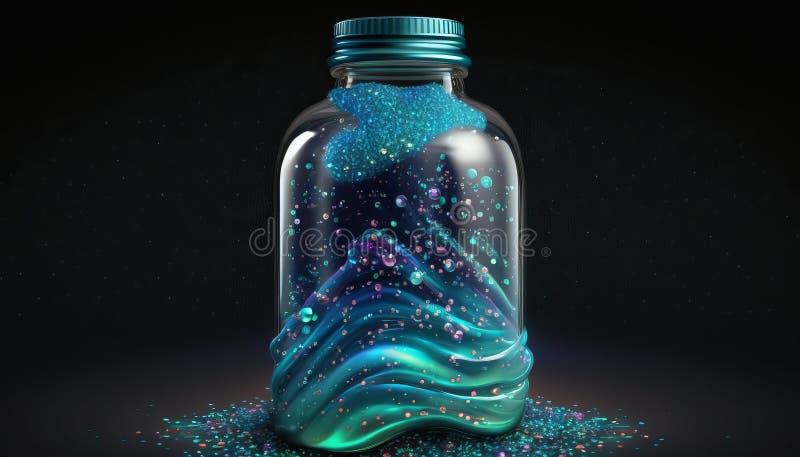 Glitter Smile Liquid. Super Realistic Background Stock Illustration ...