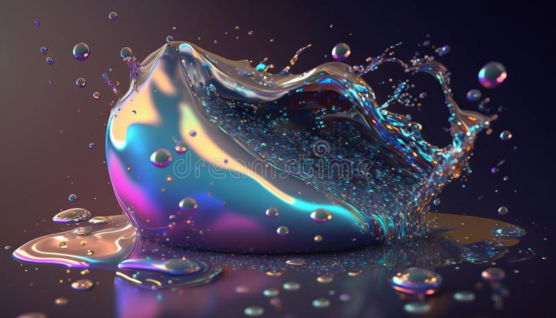 Glitter Smile Liquid. Super Realistic Background Stock Illustration ...