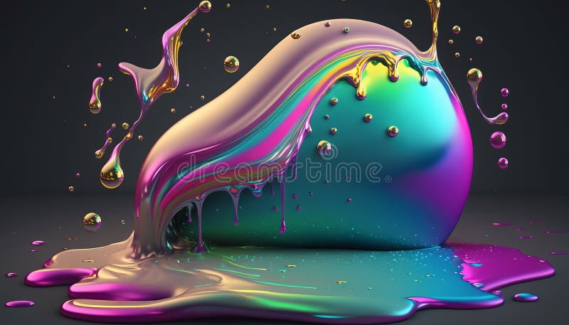 Glitter Smile Liquid. Super Realistic Background Stock Illustration ...