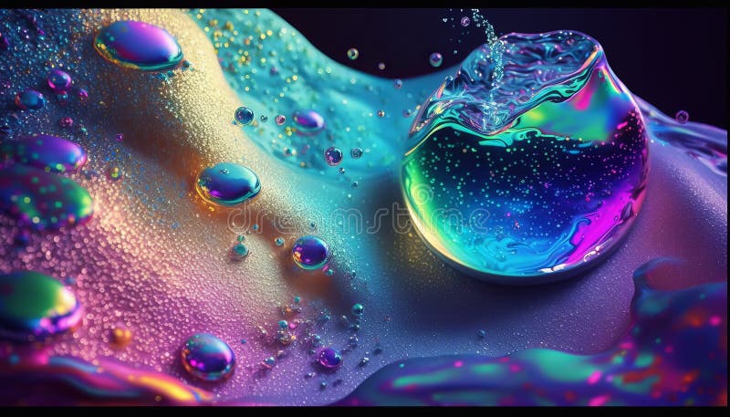 Glitter Smile Liquid. Super Realistic Background Stock Illustration ...