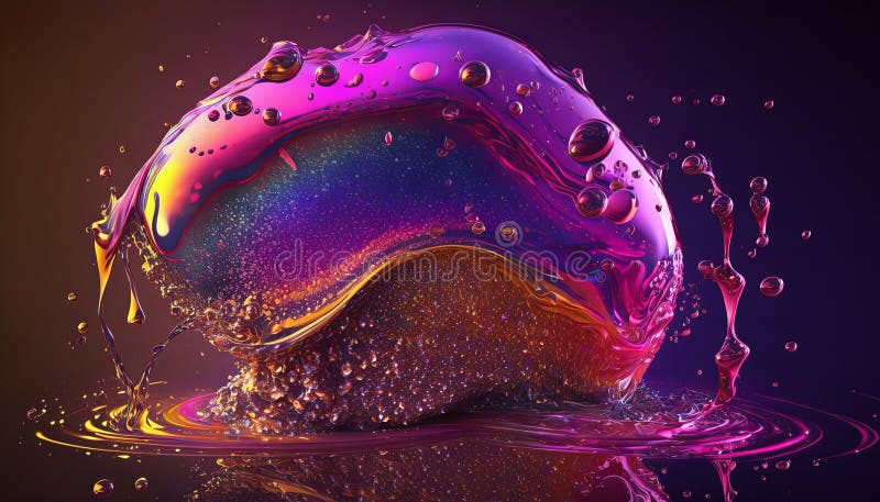 Glitter Smile Liquid. Super Realistic. Use in Your Projects. Background ...