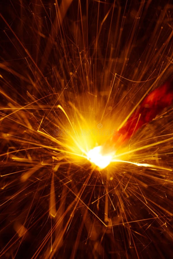 The Glitter of Sparkler Flare Stock Image - Image of christmas, burn ...