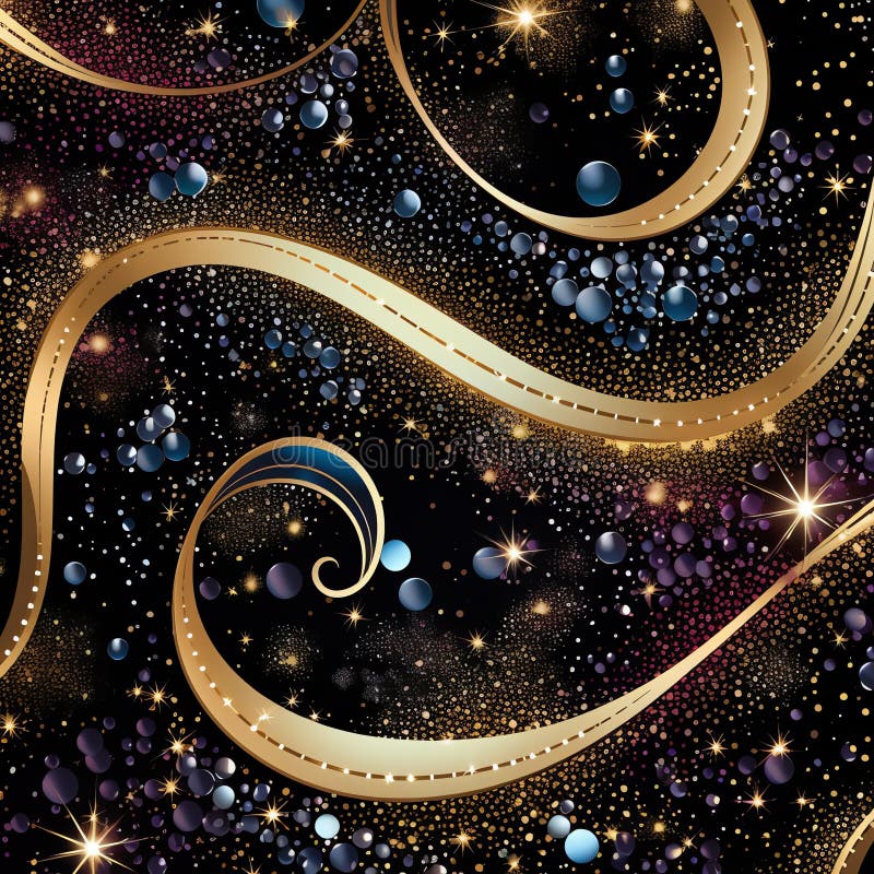 Glitter and Sparkles Background, Design Seamless Pattern Stock ...