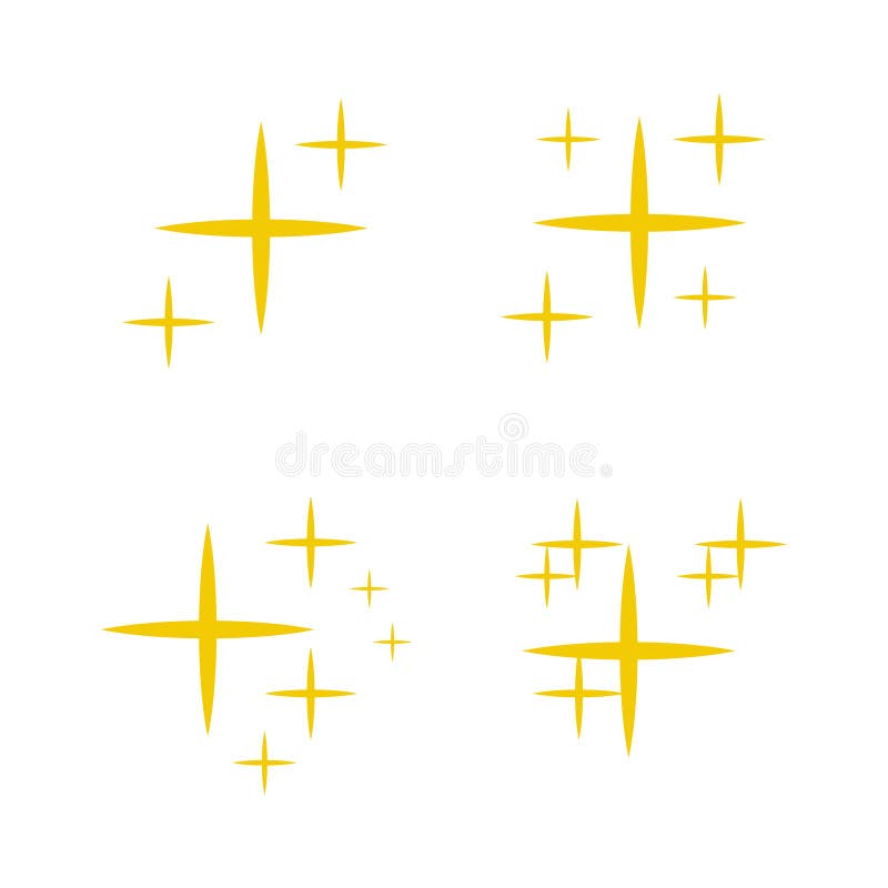 Glitter Sparkles and Magic Sparkle Collection Stock Illustration ...