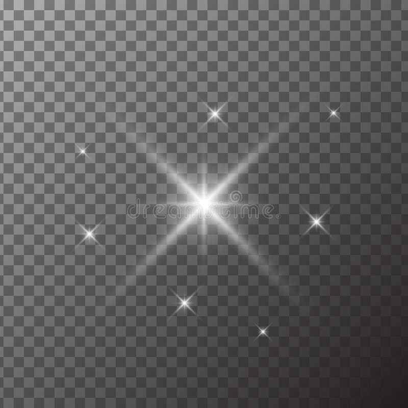 Glitter Starlight Isolated on Transparent Background. Vector Effect for ...